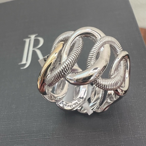 Judith Ripka | Jewelry | Nwt Judith Ripka Fine Jewelry Eternity Interlocking Link Band Ring With ...
